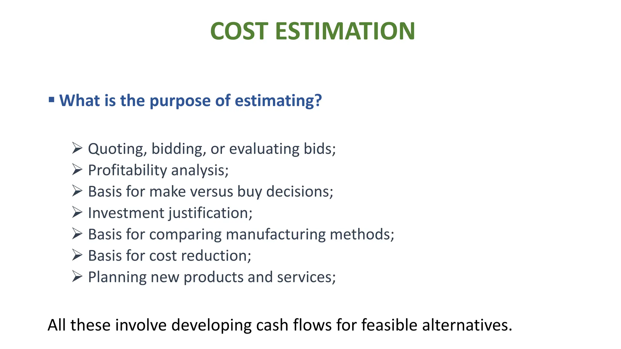 Lecture _Analysis of Cost Estimation.pptx