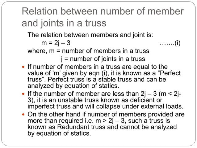 Structure Design-I ( Analysis of truss by method of joint.) | PPTX ...