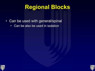 Lecture 4 and 5 parekh regional anesthesia | PPTX