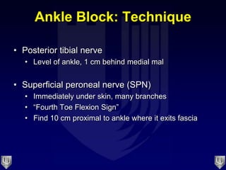 Lecture 4 and 5 parekh regional anesthesia | PPTX