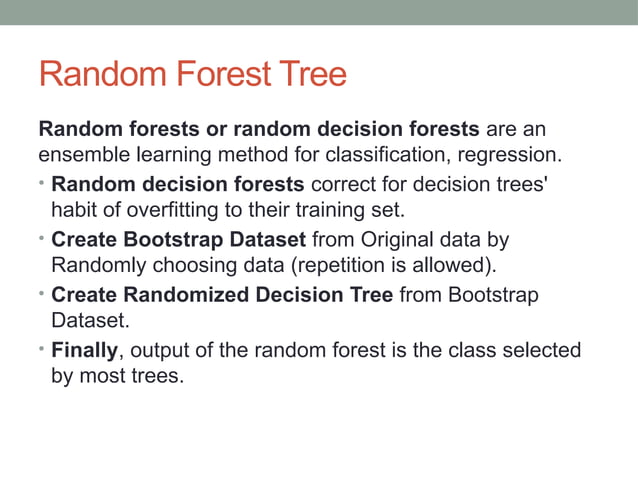 Lecture 4a Random Forest classifier and SVM.pptx
