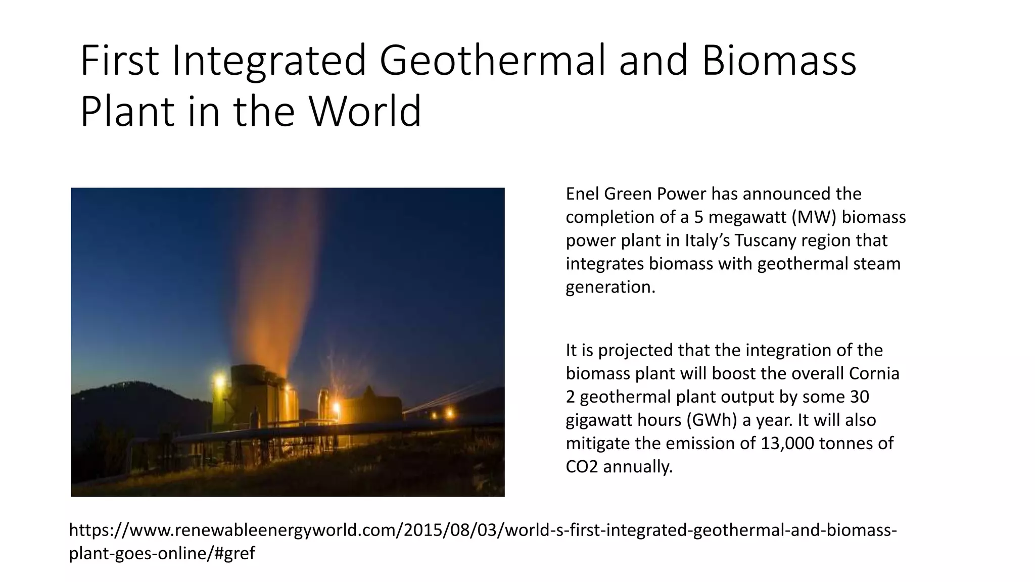 Lecture 4 biomass and geothermal energy | PPTX