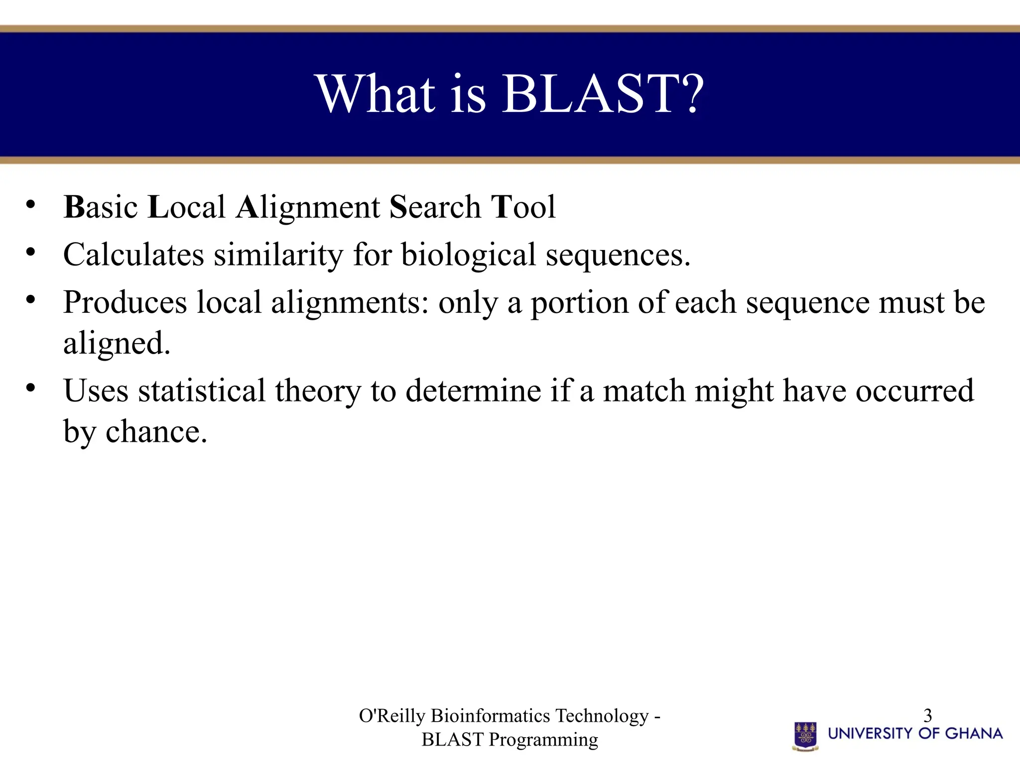 Lecture_4_Blast_Programming_Slide Title: Applications of Bioinformatics ...
