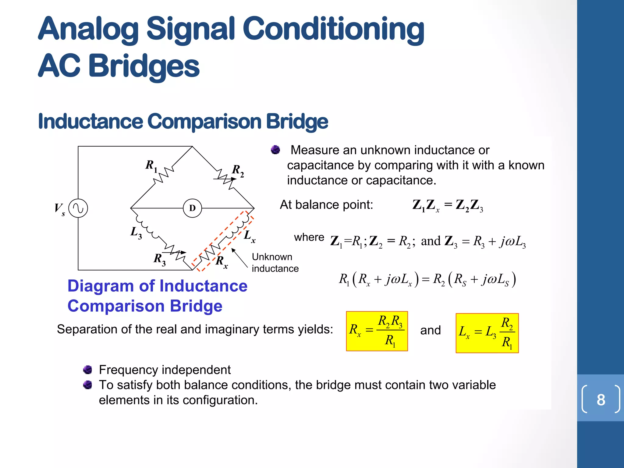 Lecture 4 b signalconditioning_ac bridge | PDF