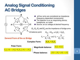 Lecture 4 b signalconditioning_ac bridge | PDF