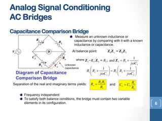 Lecture 4 b signalconditioning_ac bridge | PDF