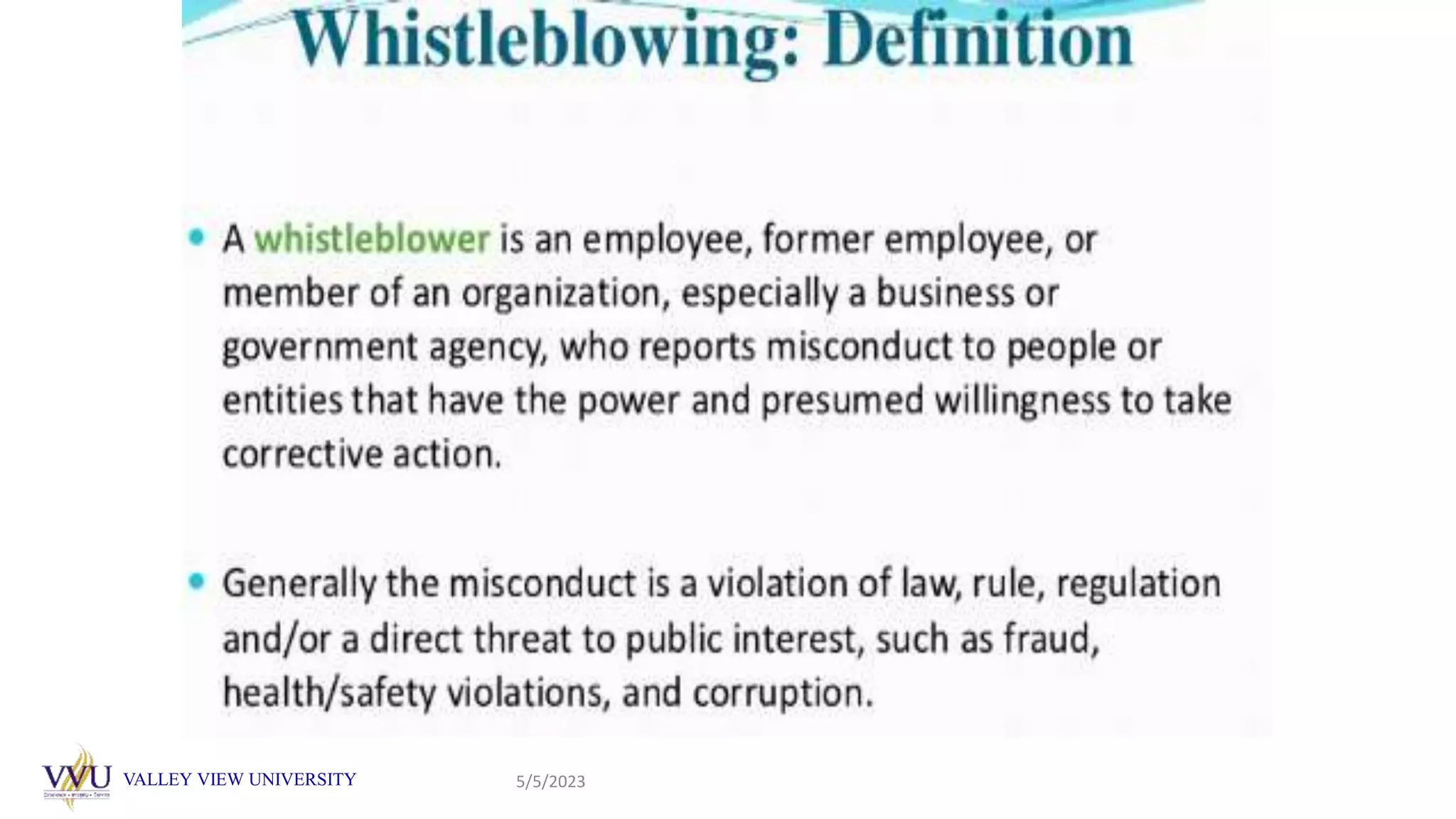 Business ethics Whistle blowing.pptx