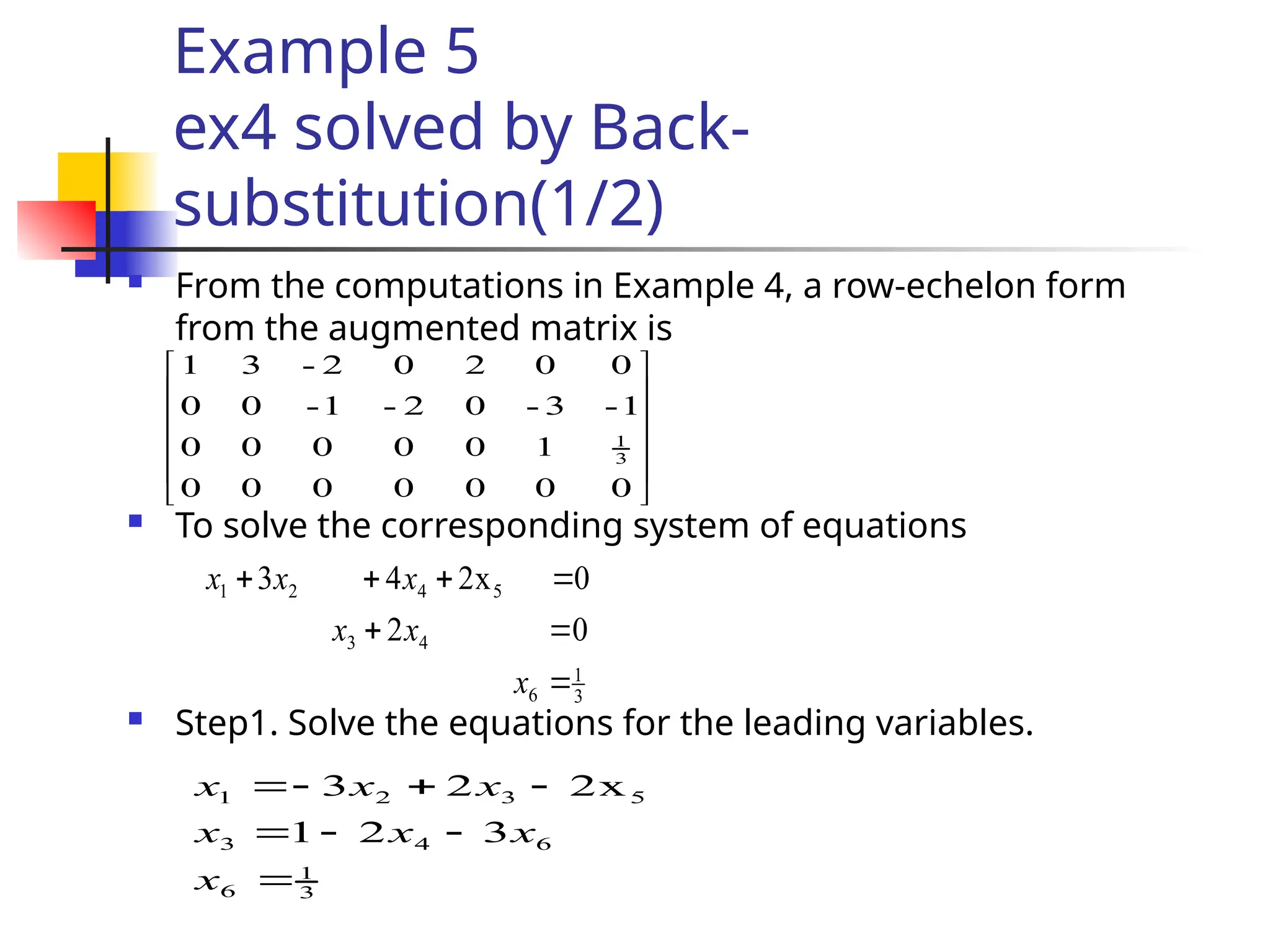 Lecture 4(chapter 1) - (1) linear algebra | PPT
