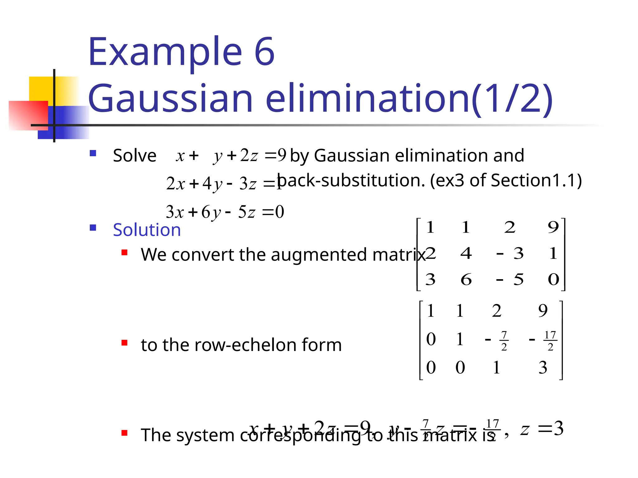 Lecture 4(chapter 1) - (1) linear algebra | PPT