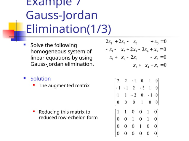 Lecture 4(chapter 1) - (1) linear algebra | PPT