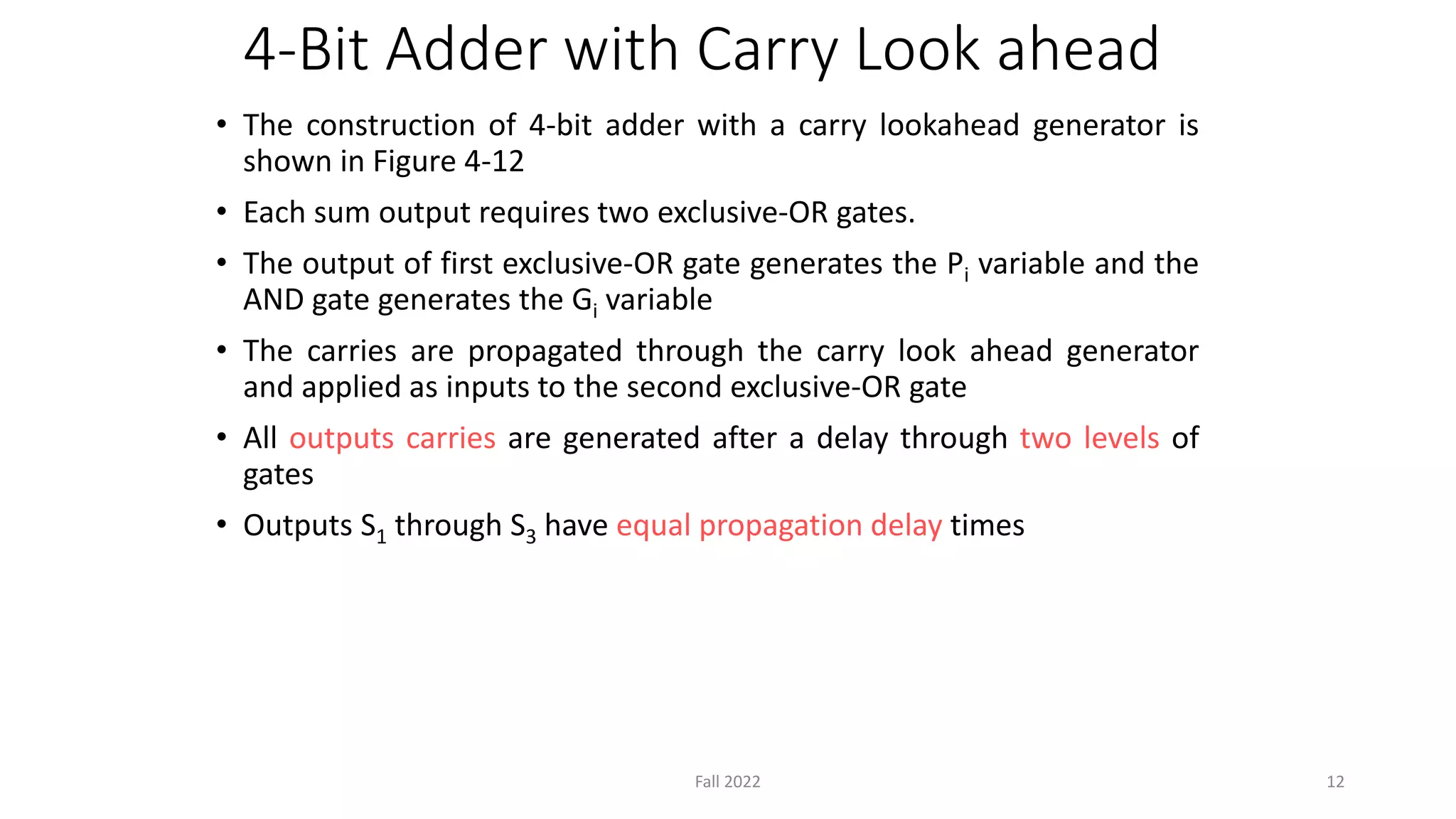 Lecture4 Chapter4- Design 4-bit Lookahead Carry Binary Adder-Subtractor Circuit.pdf ...