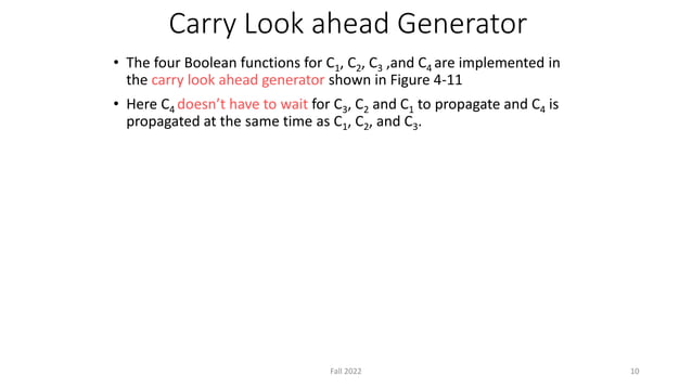 Lecture4 Chapter4- Design 4-bit Lookahead Carry Binary Adder-Subtractor Circuit.pdf ...