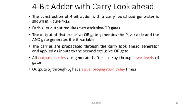 Lecture4 Chapter4- Design 4-bit Lookahead Carry Binary Adder-Subtractor Circuit.pdf ...