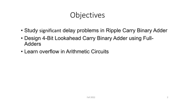 Lecture4 Chapter4- Design 4-bit Lookahead Carry Binary Adder-Subtractor Circuit.pdf ...