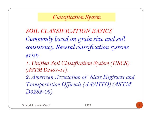 Lecture 4 classification of soil | PDF | Geology | Science