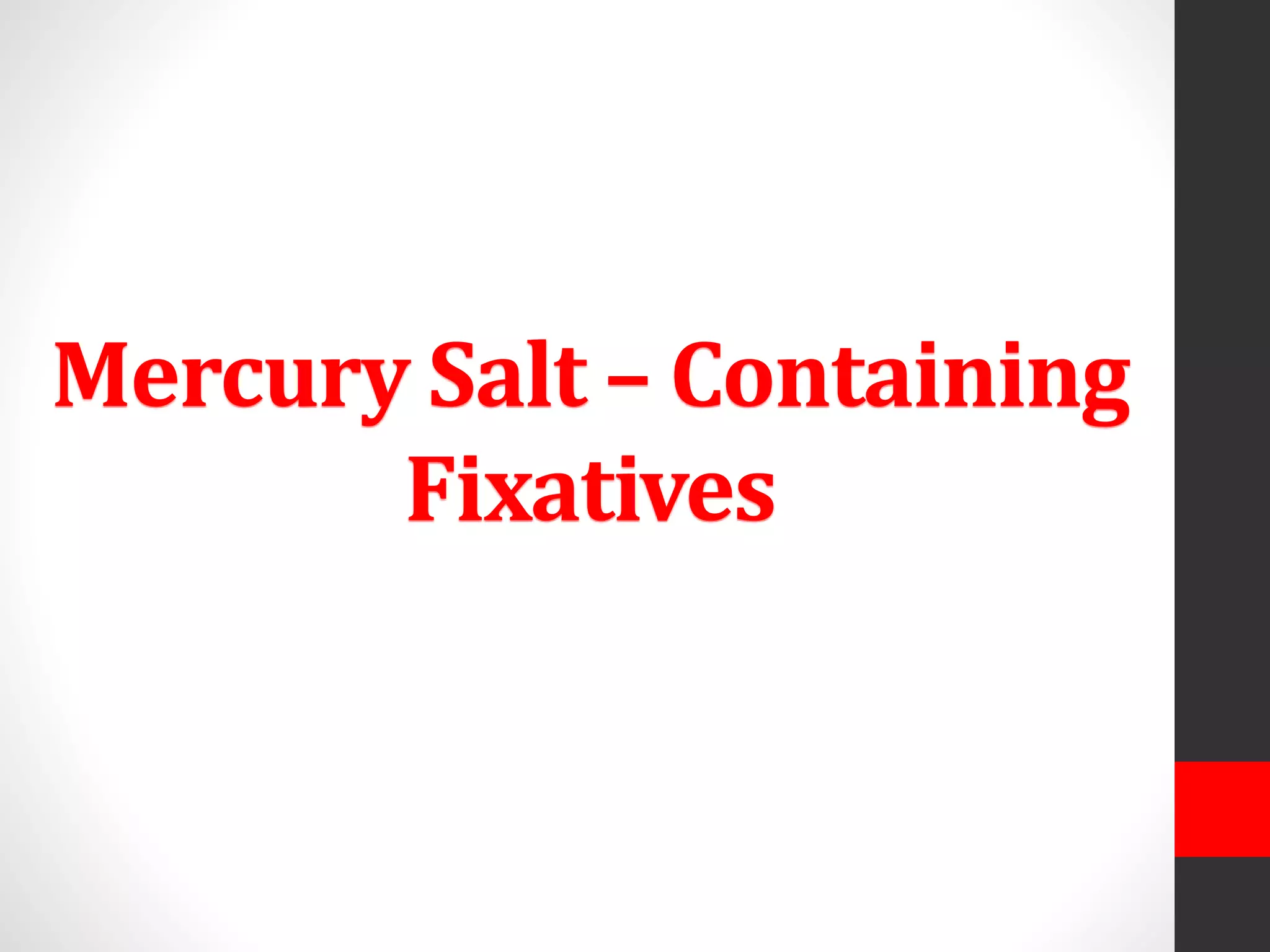 Lecture (4) commonly used fixatives in the laboratory | PPTX