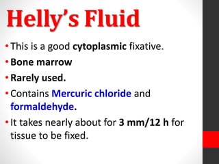 Lecture (4) commonly used fixatives in the laboratory | PPTX