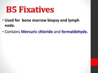 Lecture (4) commonly used fixatives in the laboratory | PPTX