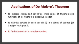 Lecture # 4 (Complex Numbers).pdf deep learning | PDF