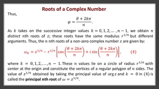 Lecture # 4 (Complex Numbers).pdf deep learning | PPT