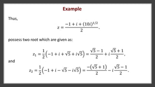 Lecture # 4 (Complex Numbers).pdf deep learning | PDF