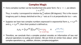 Lecture # 4 (Complex Numbers).pdf deep learning | PPT