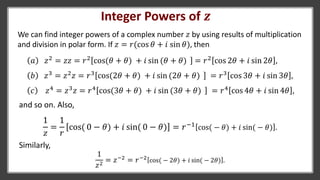 Lecture # 4 (Complex Numbers).pdf deep learning | PPT