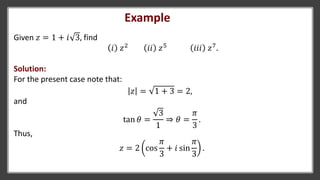 Lecture # 4 (Complex Numbers).pdf deep learning | PPT