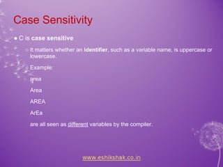 Lecture 4 constants_variables | PPT
