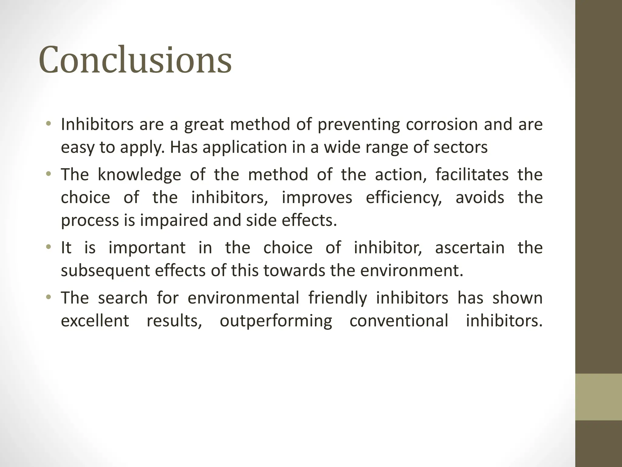inhibition in erosive corrosion technologies | PPTX