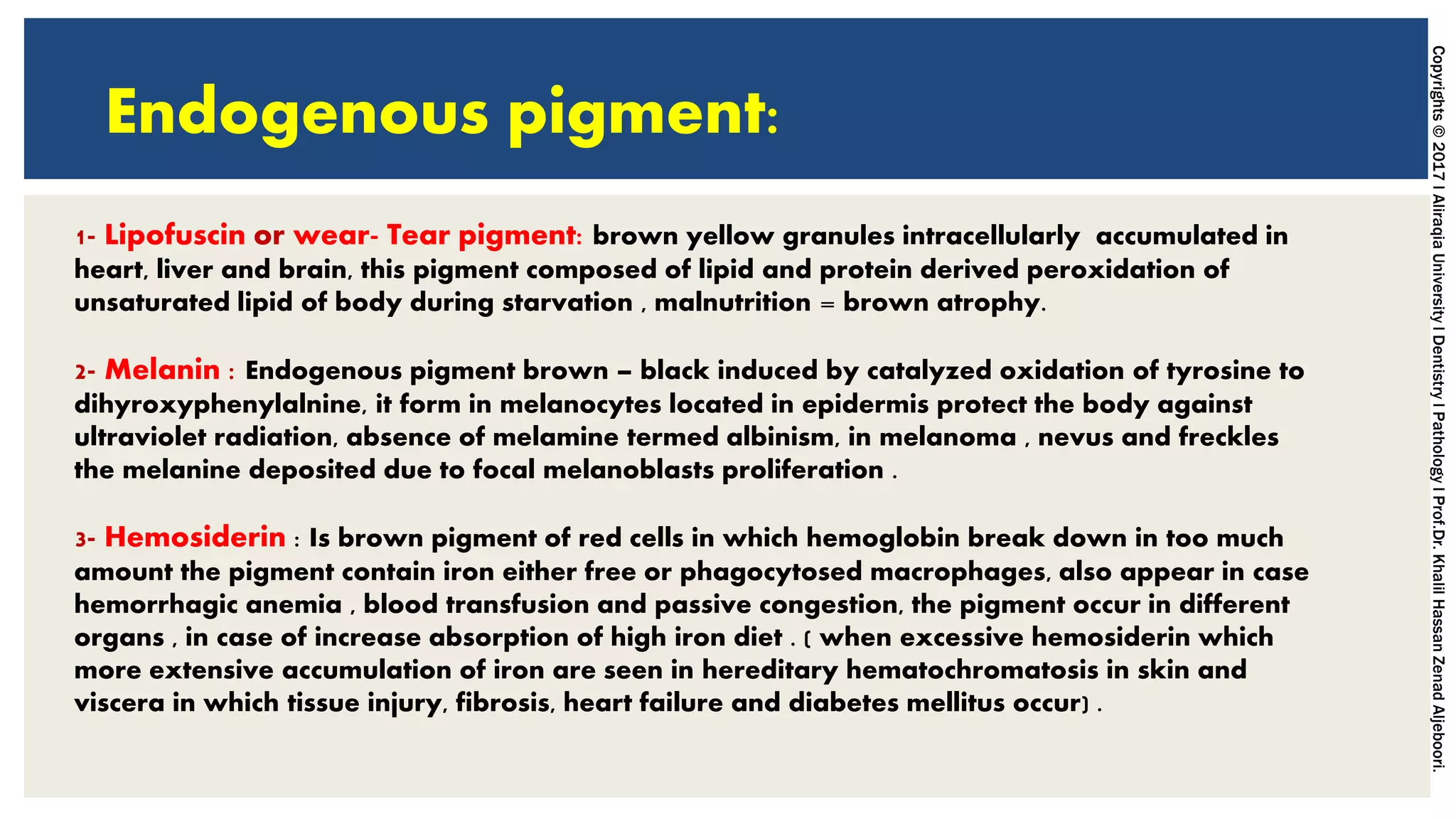 Lecture 4 disturbances of pigmentation | PPTX
