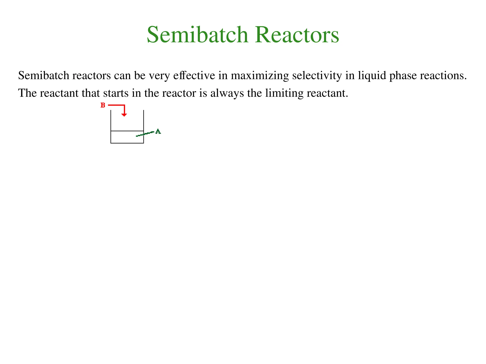 Semi batch reactor presentation for chemical engineering | PPT