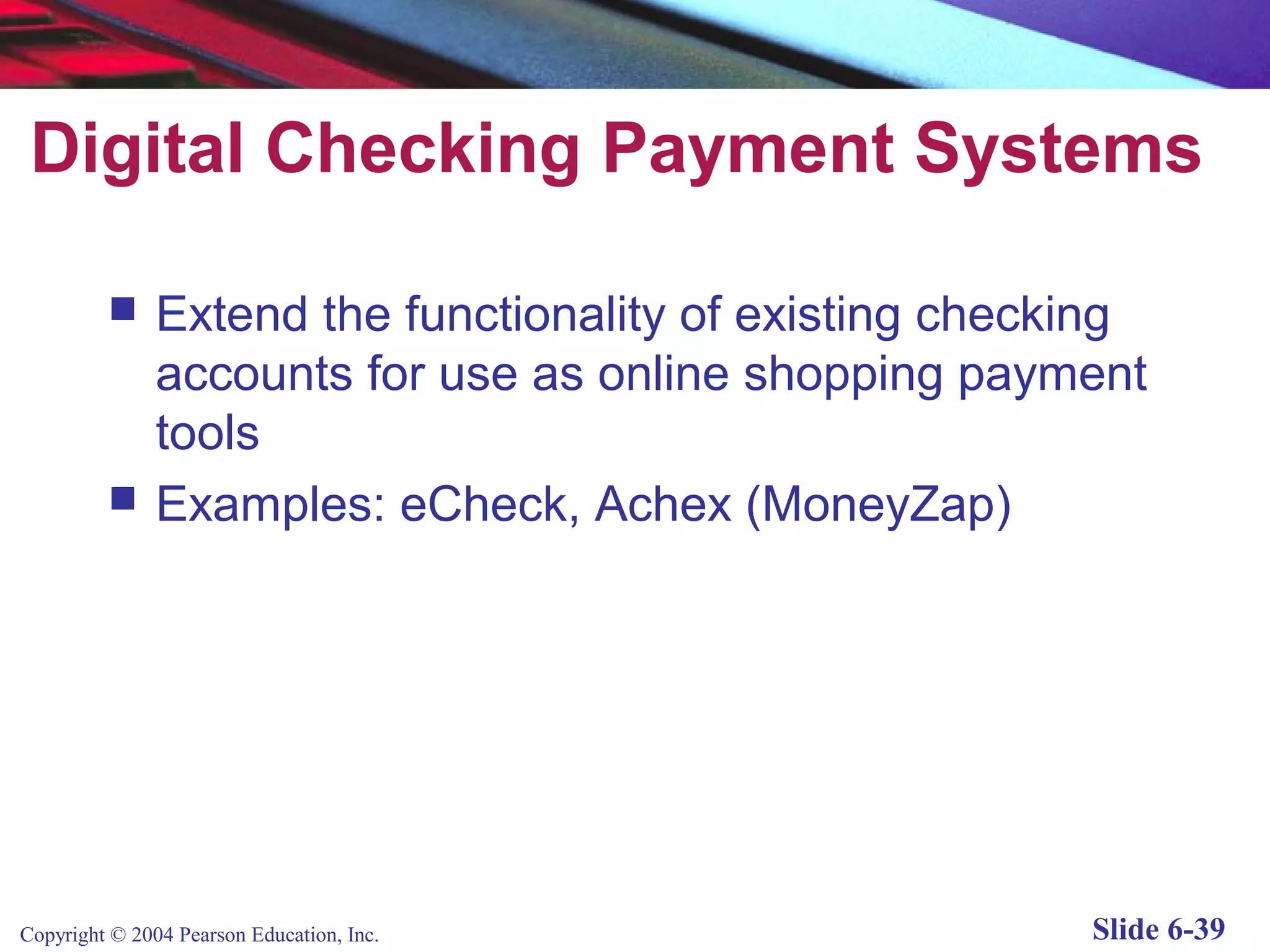 Lecture 4 e commerce 2 payment systems | PPT