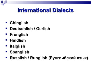 Lecture 4 english around the world | PPT | Currencies | Economy