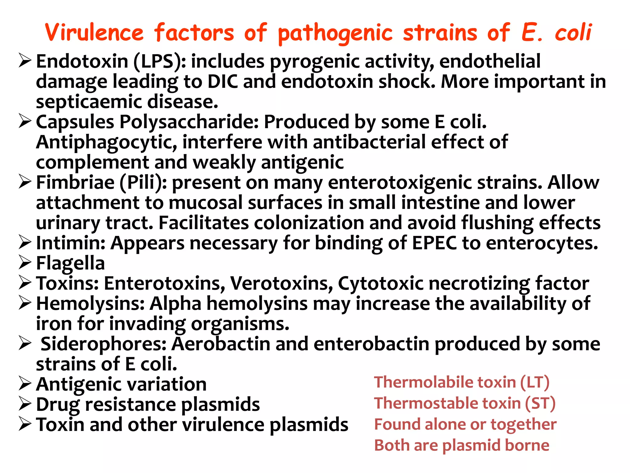Genus Escherichia coli | PPTX