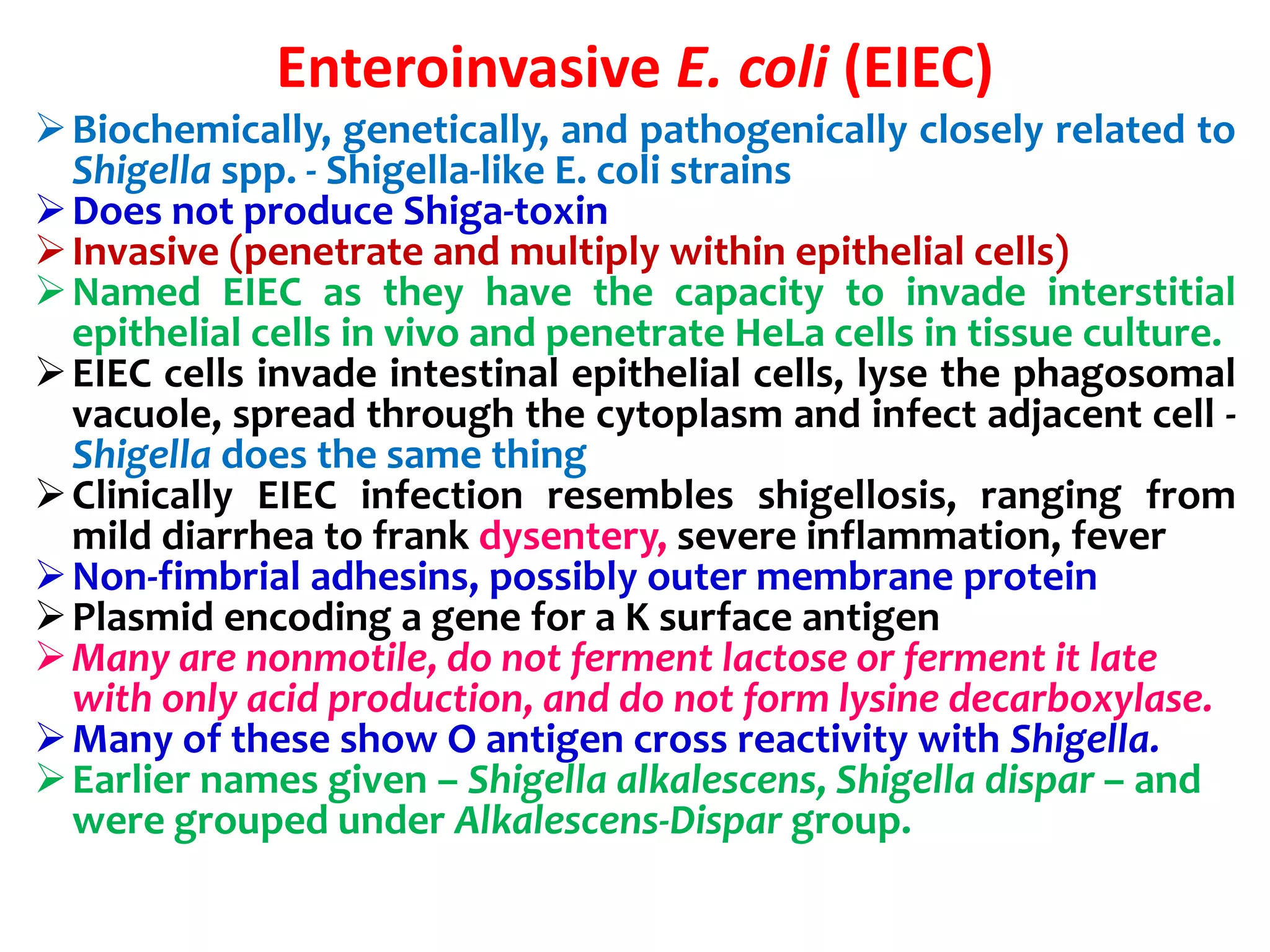Genus Escherichia coli | PPTX