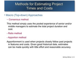 Lecture 4 Estimating Project Times & Costs.ppt
