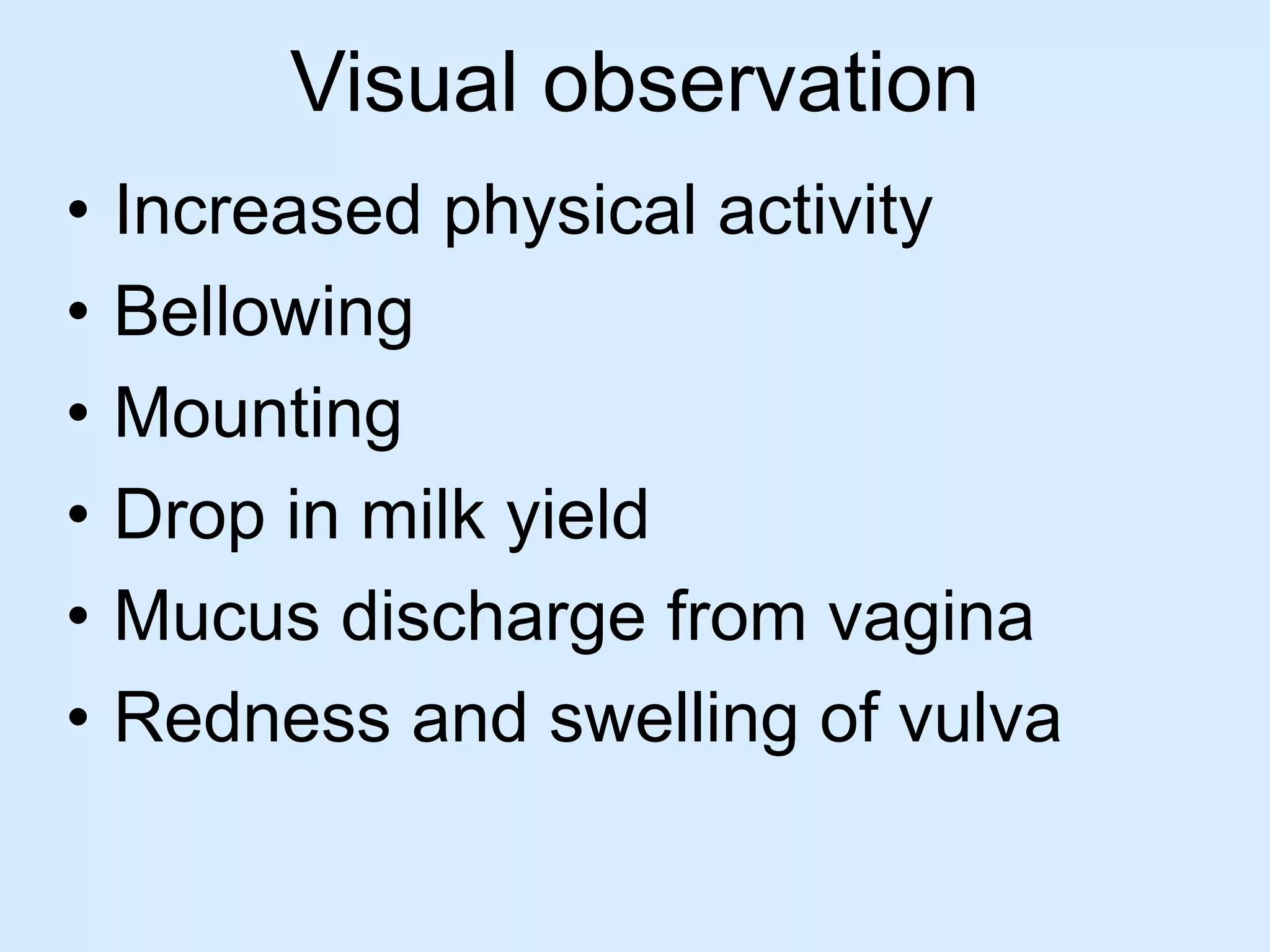 Lecture 4 Estrus Detection Dairy Cows Pdf