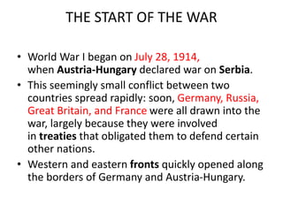 Events of World War 1 and the history.pptx