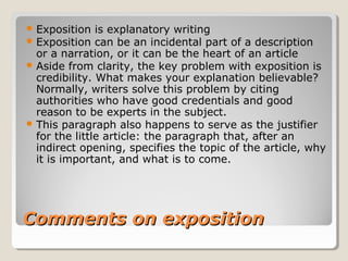 Lecture 4 Examples of Writing | PPT