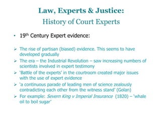 Lecture 4_ Experts _ the Justice System – Prt 1 .pdf | Law