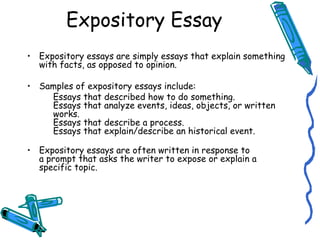 Lecture 4 Expository Essay | PPT | Undergraduate Education | College ...