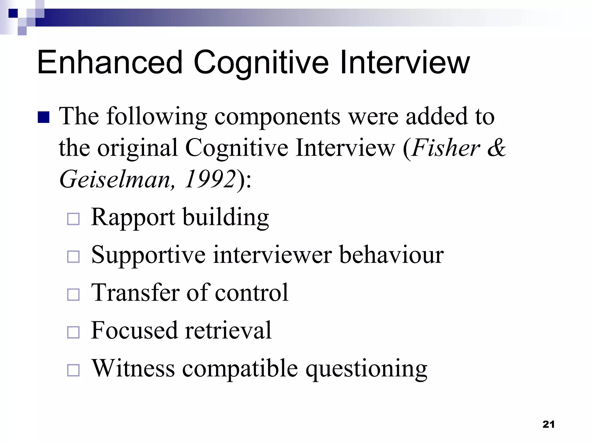 Forensic Psychology:Eye Witness Testimony | PDF