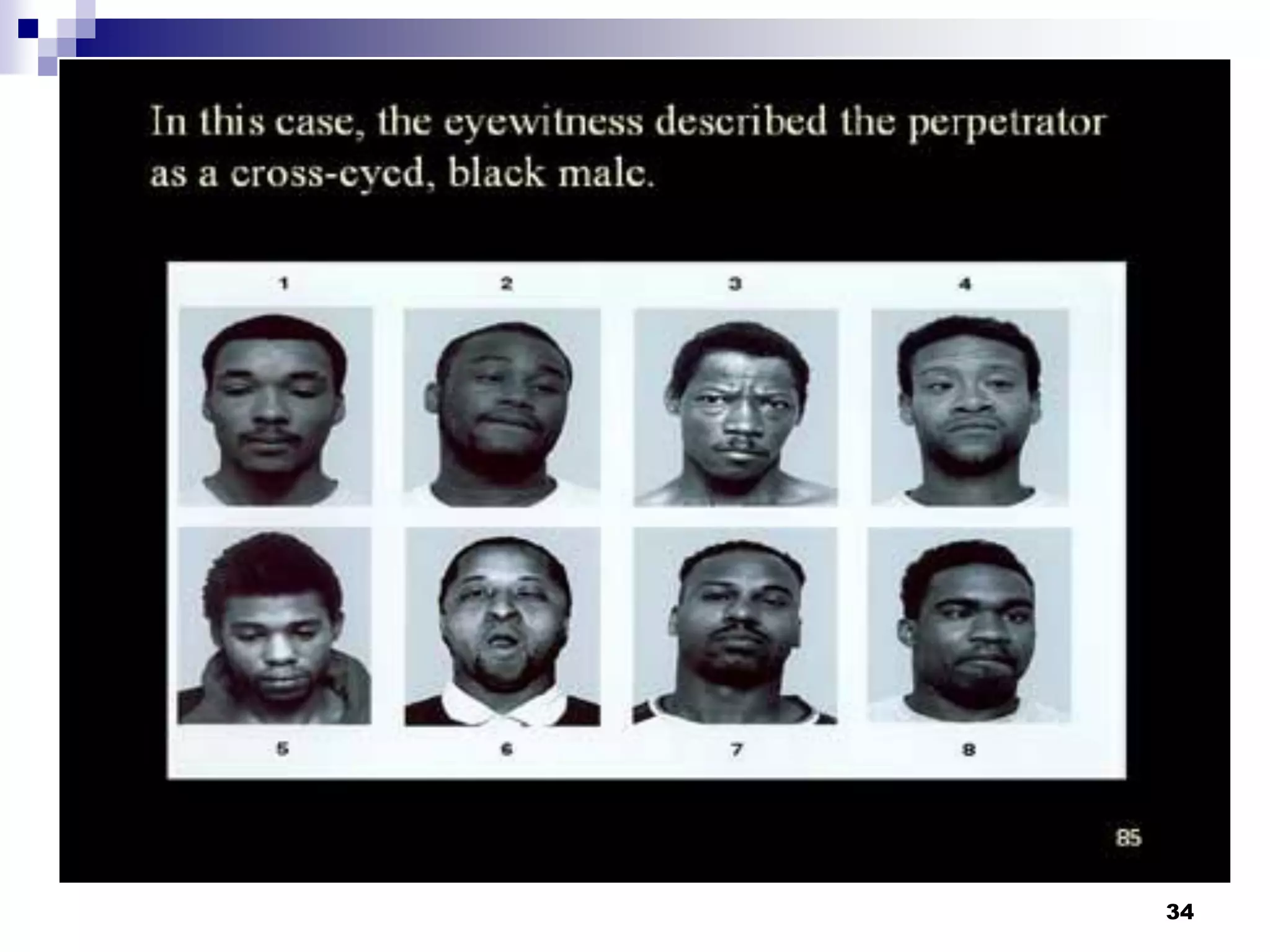 Forensic Psychology:Eye Witness Testimony | PDF