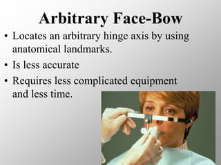 Lecture 4 Face-bow and m Articulators pdf | PDF
