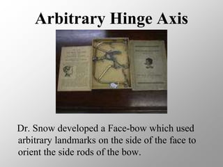 Lecture 4 Face-bow and m Articulators pdf | PDF