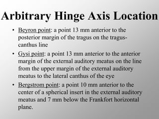 Lecture 4 Face-bow and m Articulators pdf | PDF