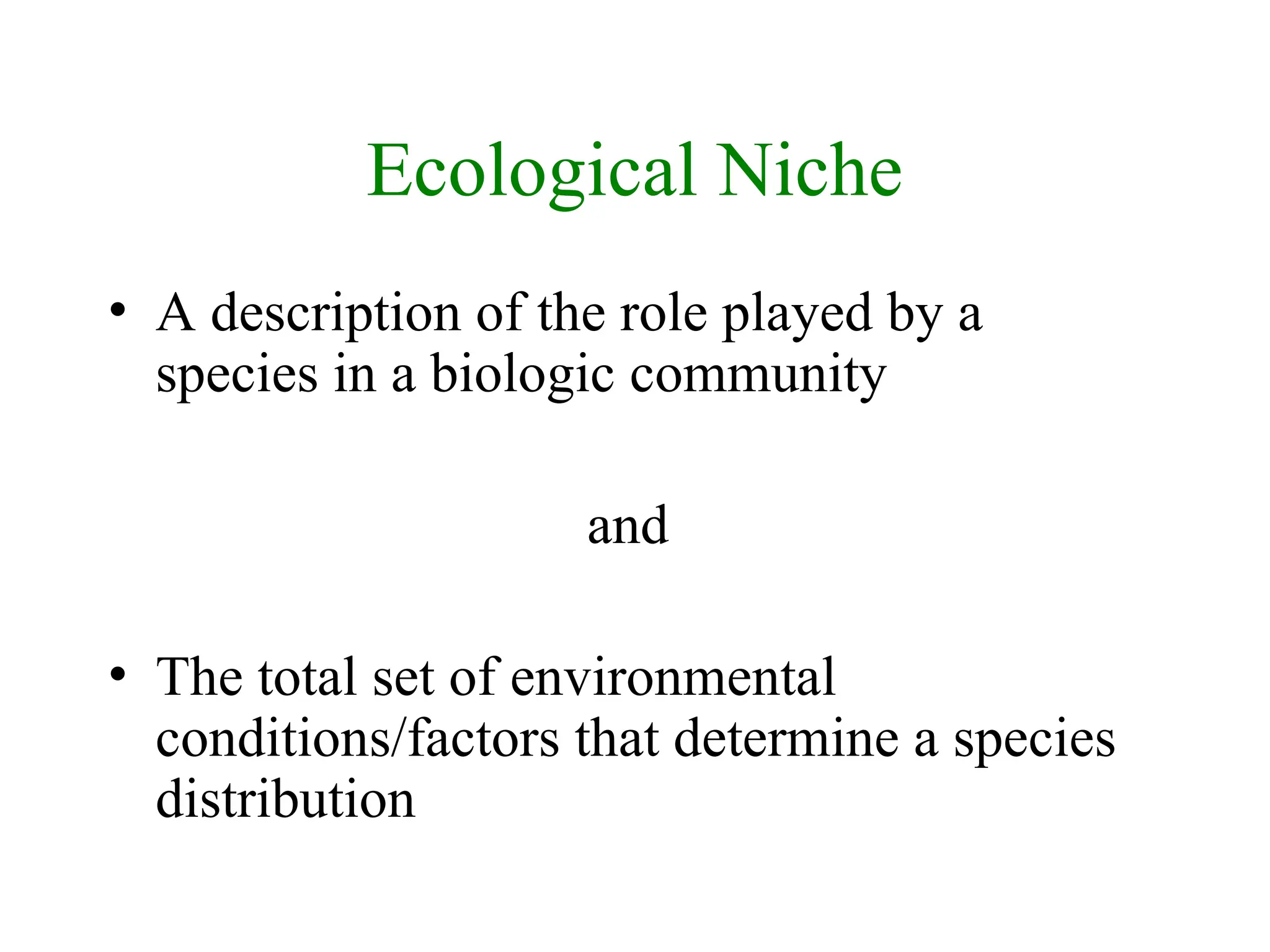 Lecture4_GLY102.ppt ecological niche ppt | PPT