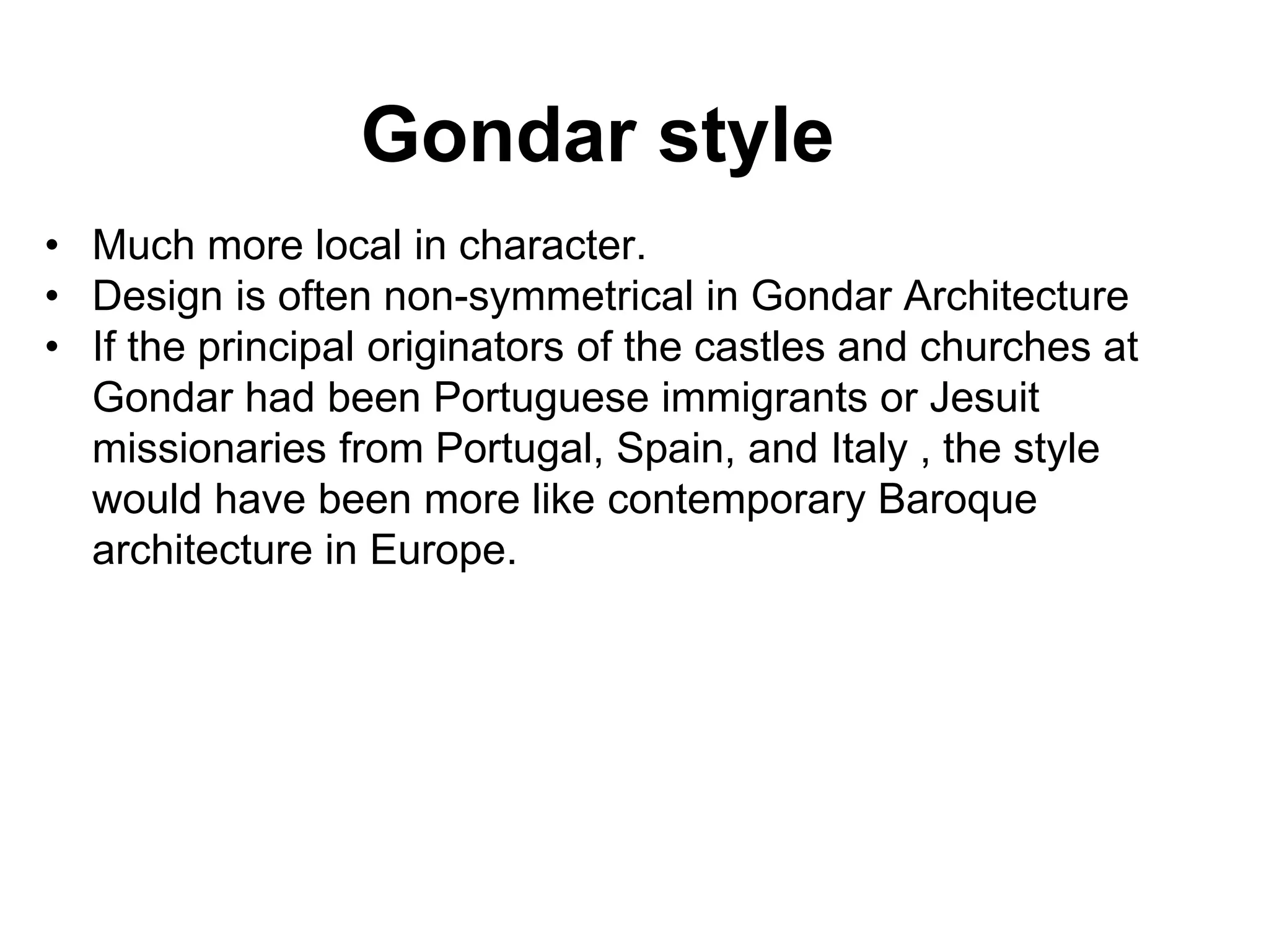 gondarian architecture | PDF