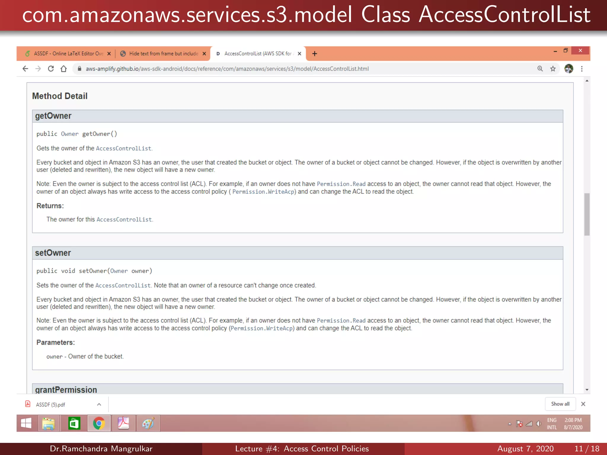 Lecture #4: Access Control Policies | PDF
